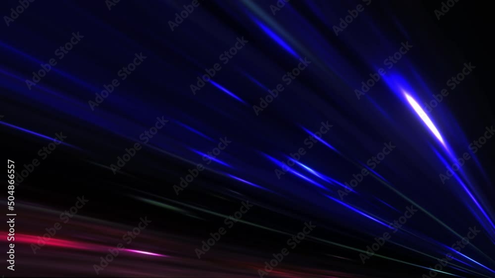 Abstract creative speed of light motion hyper jump into another galaxy ...