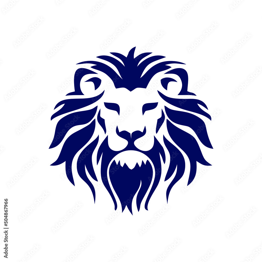 Lion logo vector illustration, emblem design. Stock Vector | Adobe Stock