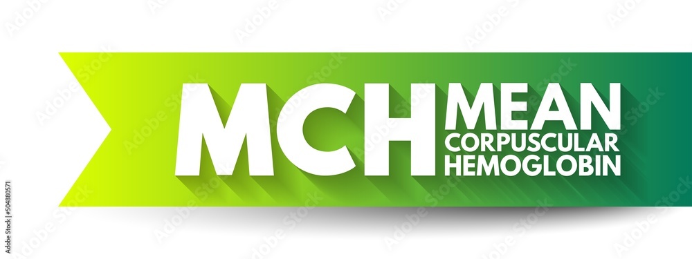 MCH Mean Corpuscular Hemoglobin - measure of the average amount of ...