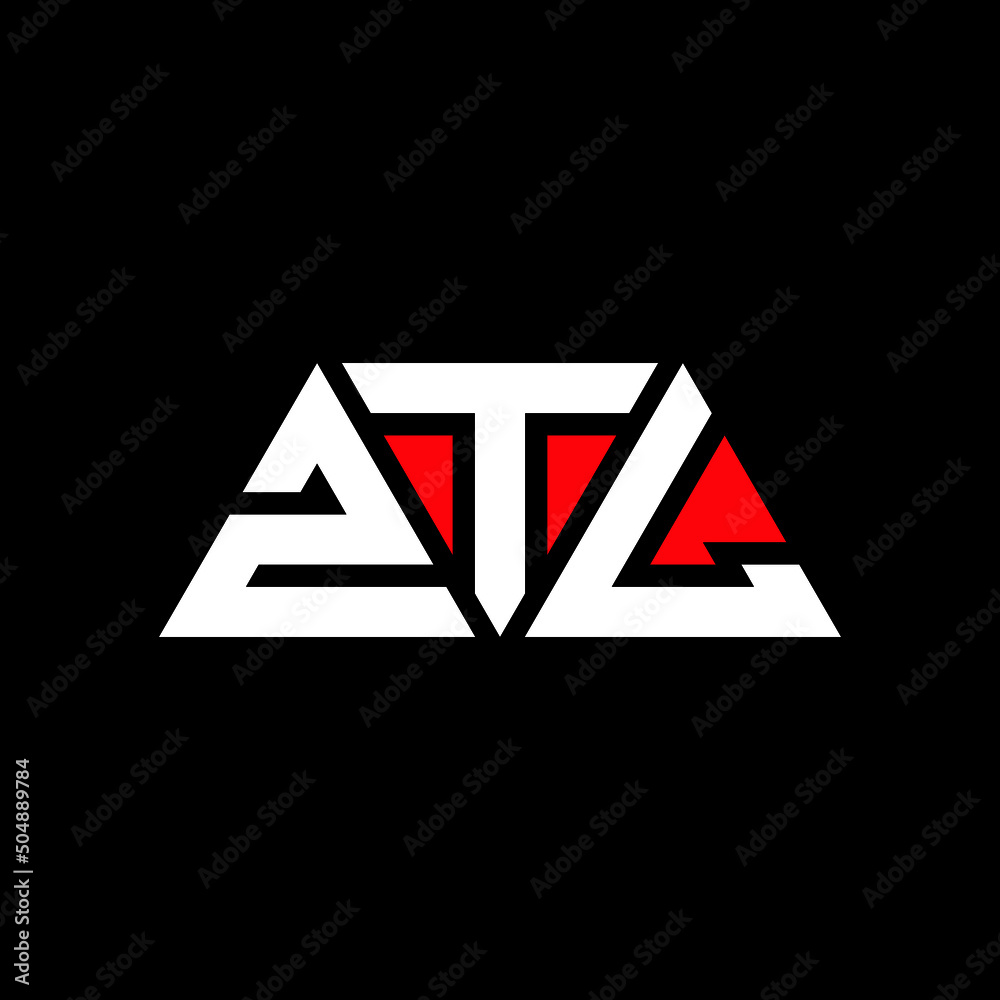 ZTL triangle letter logo design with triangle shape. ZTL triangle logo ...
