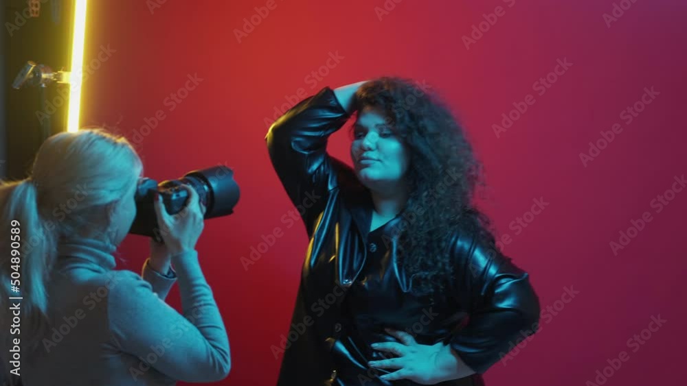 Plus size fashion. Professional photo shoot. Body positive. Confident ...