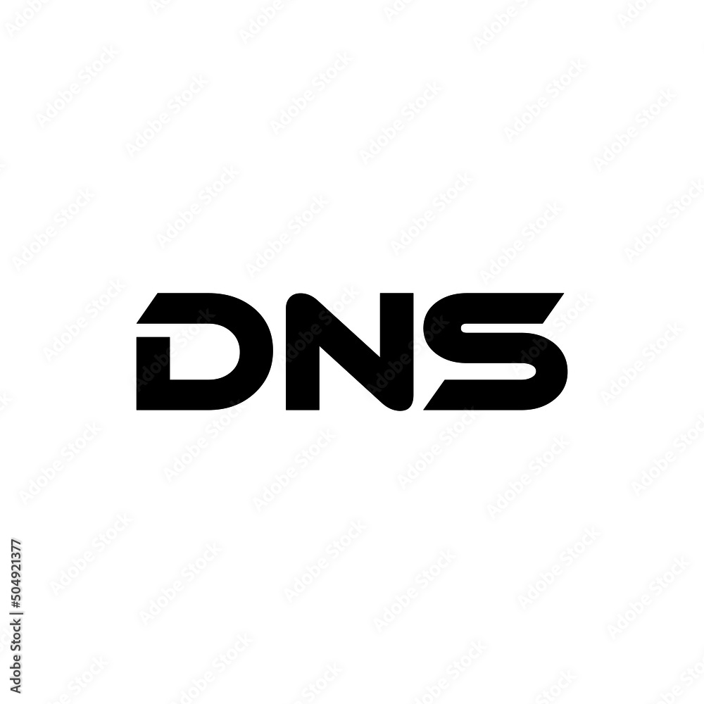 DNS letter logo design with white background in illustrator, vector ...