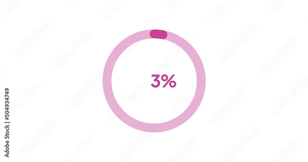 3% circle percentage diagrams modern animation design Stock Video ...