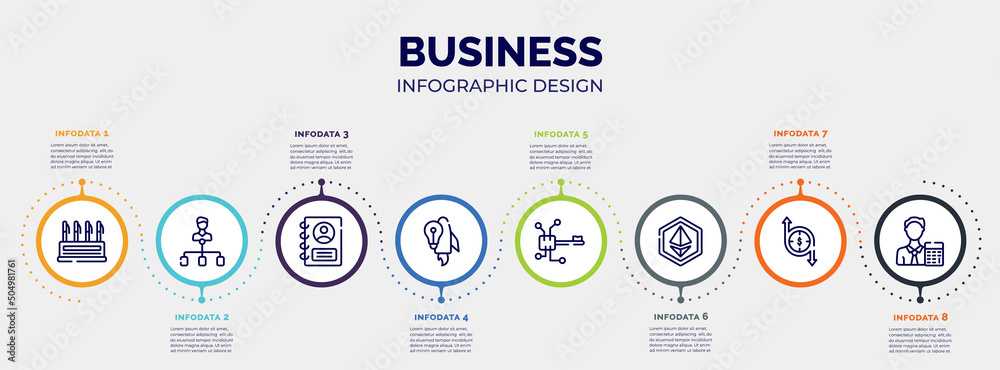 infographic for business concept. vector infographic template with ...