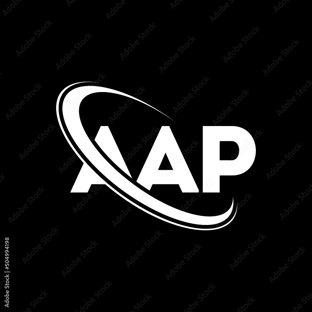 AAP logo. AAP letter. AAP letter logo design. Intitials AAP logo linked ...