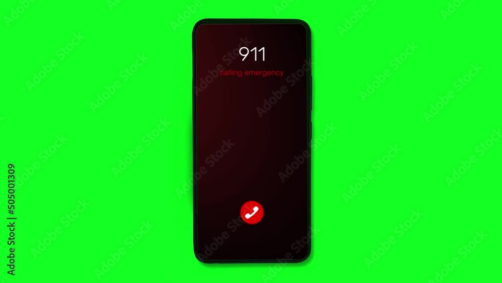 mobile calling green screen