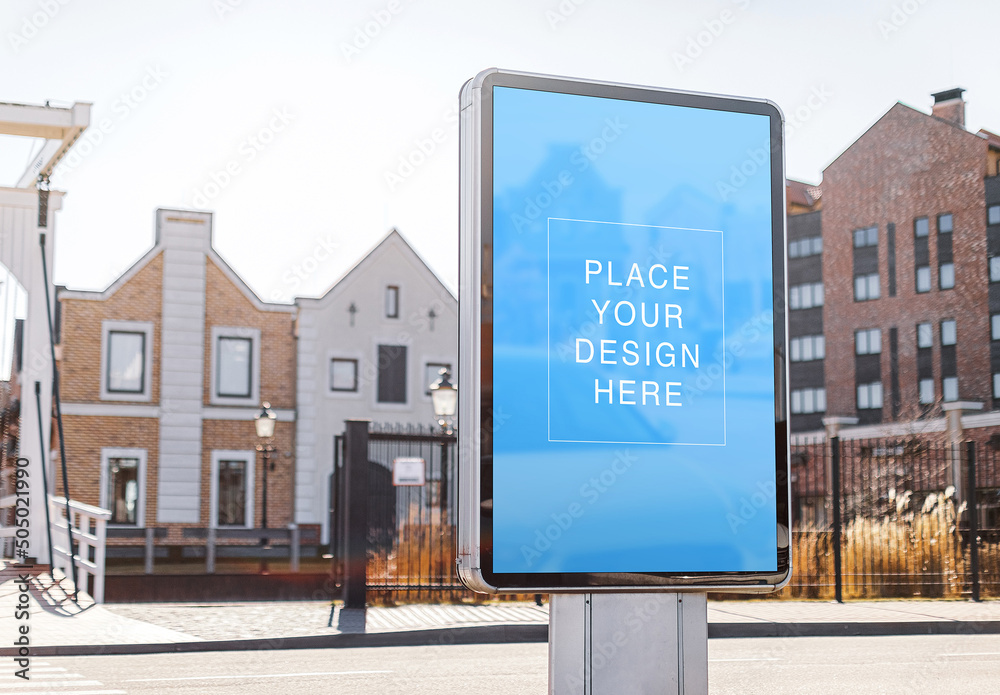 Shop Sign Banner Mockup Stock Template | Adobe Stock