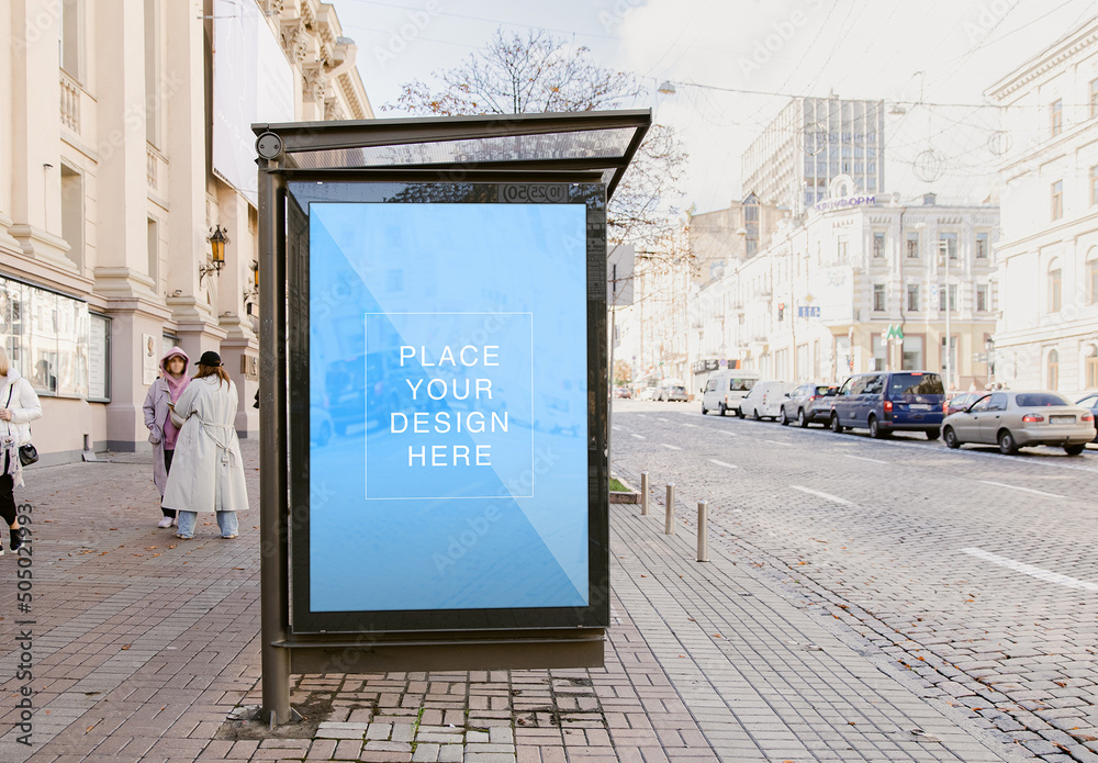 bus stop poster template