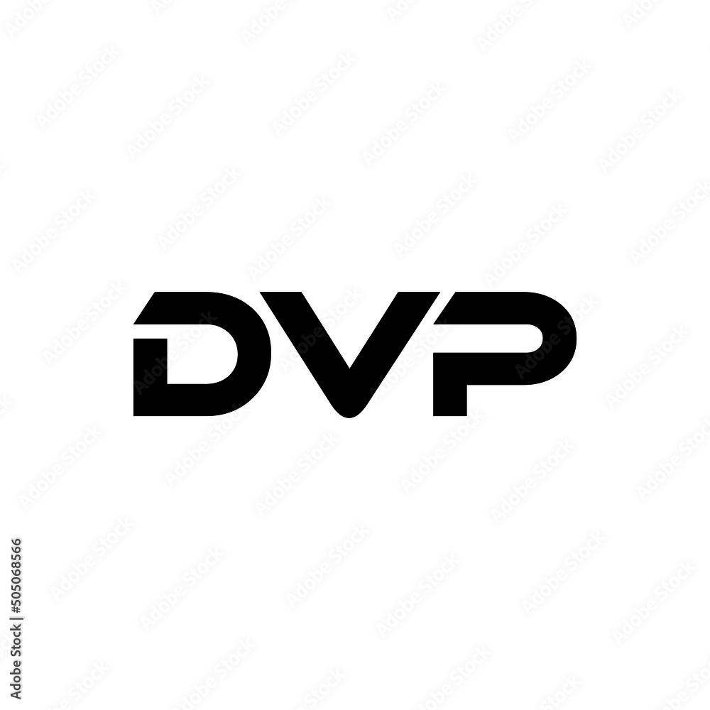 DVP letter logo design with white background in illustrator, vector ...