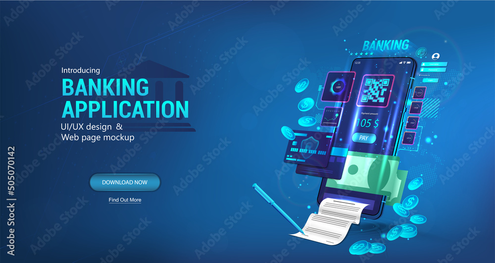 Wallet, Online Banking App for payments, purchases and online ...