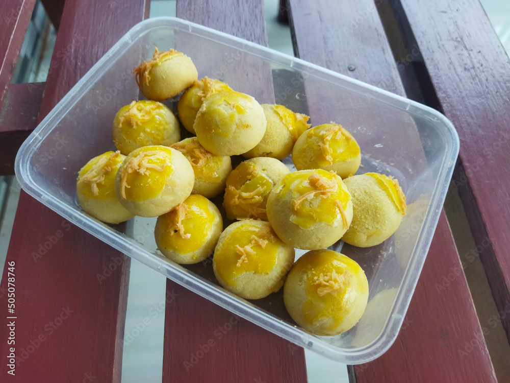 Homemade Indonesian pineapple tart cookies or Nastar served to ...