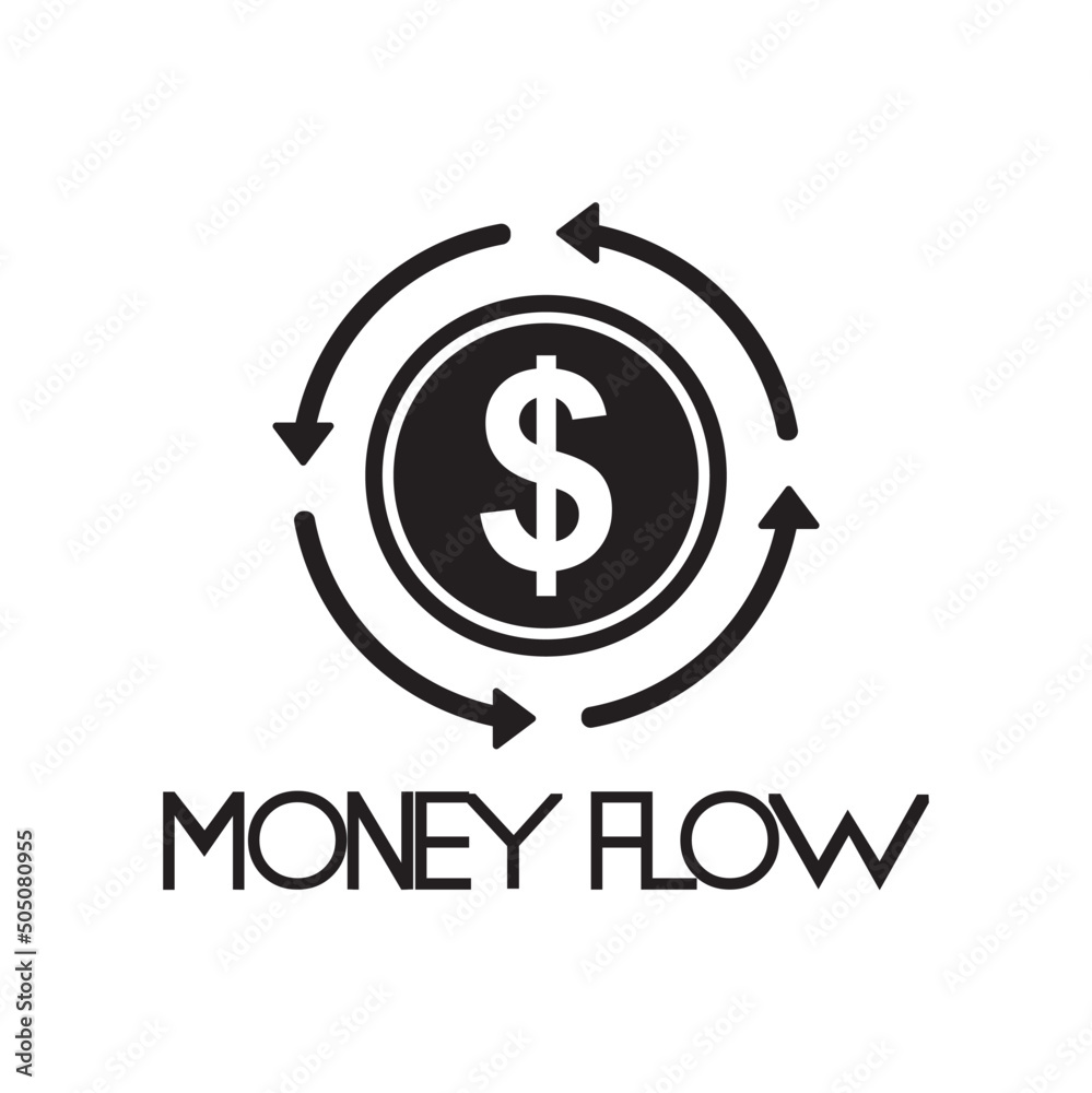 money flow icon , business icon Stock Vector | Adobe Stock