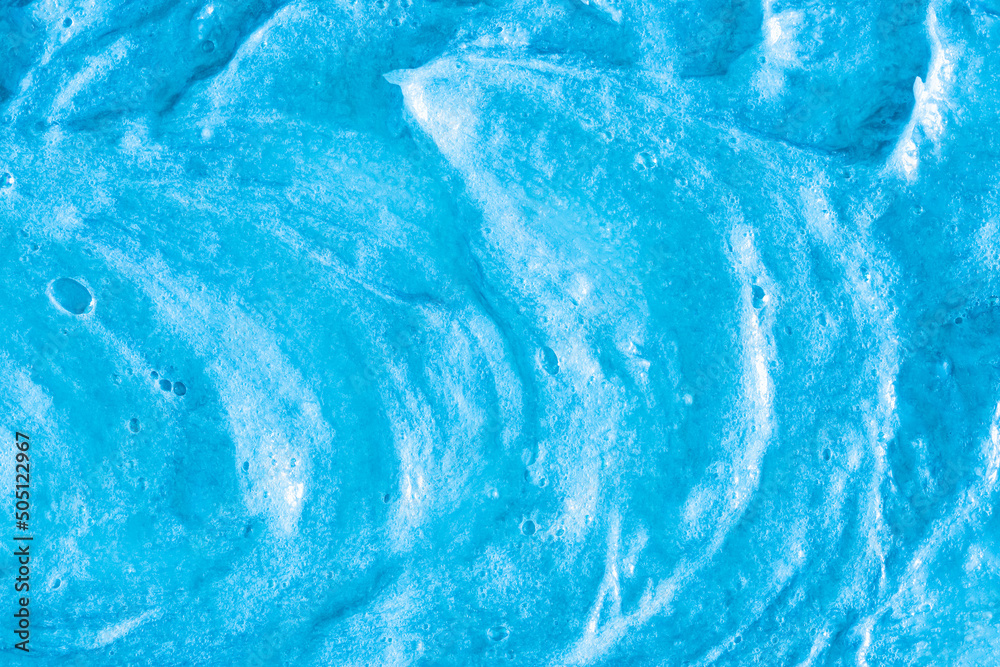 Blue cream texture. The surface of berry yogurt and a smoothie of ...