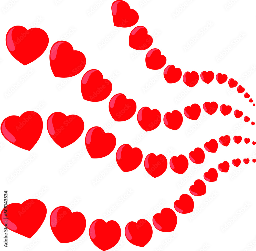 Photo And Art Print Vector Drawing Heart Shape Design Wenpei