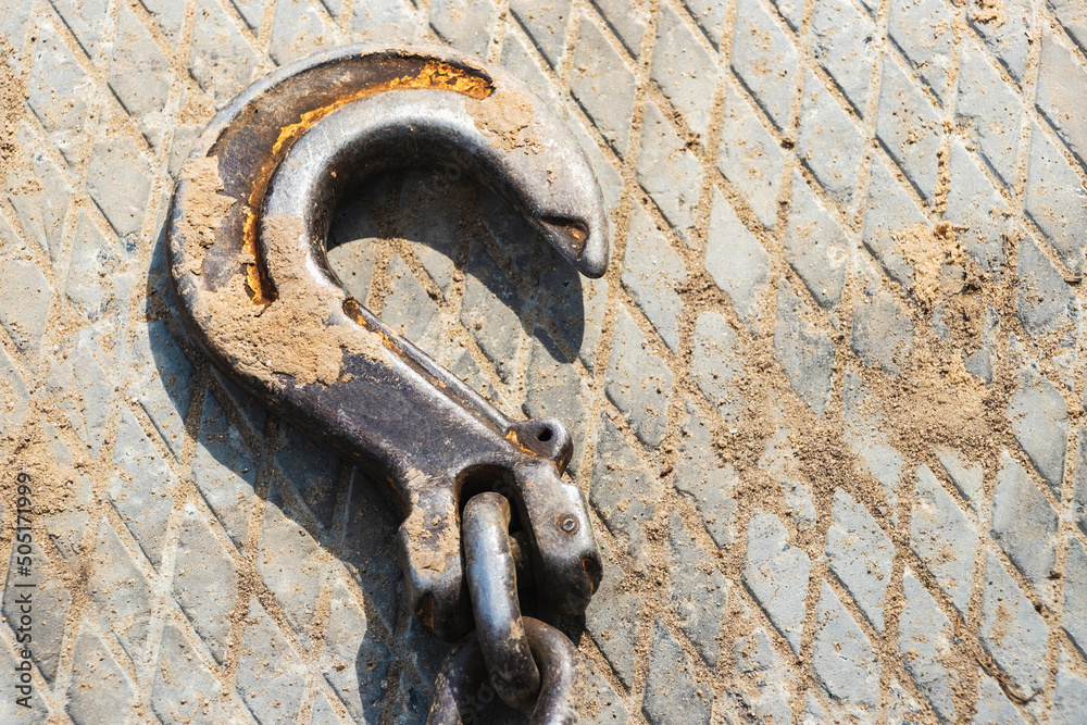 Crane hook for lifting loads. Lifting device for stacking cargo ...