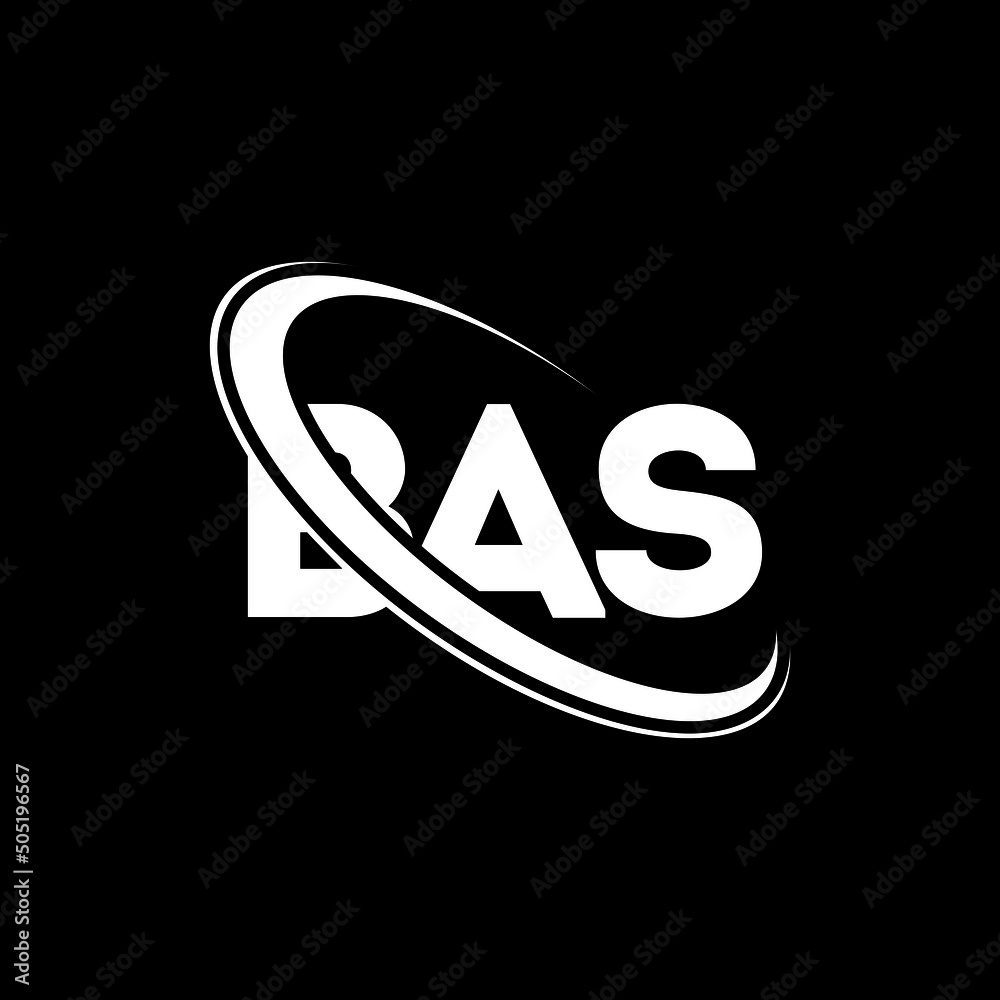 BAS logo. BAS letter. BAS letter logo design. Intitials BAS logo linked ...