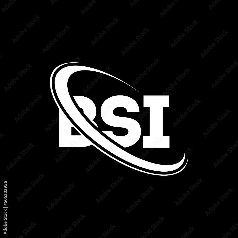 BSI logo. BSI letter. BSI letter logo design. Initials BSI logo linked ...