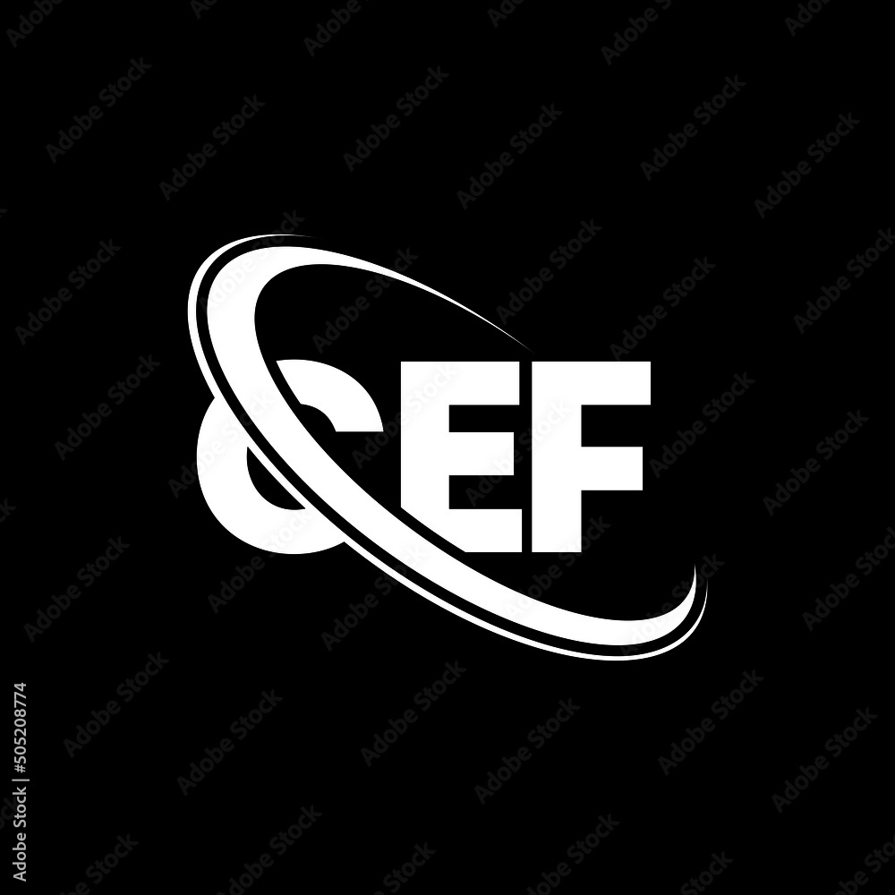 CEF logo. CEF letter. CEF letter logo design. Initials CEF logo linked ...