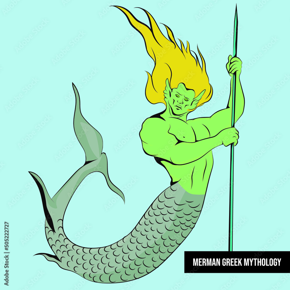 Triton Greek mythology, Greek god of the sea, son of Poseidon and ...