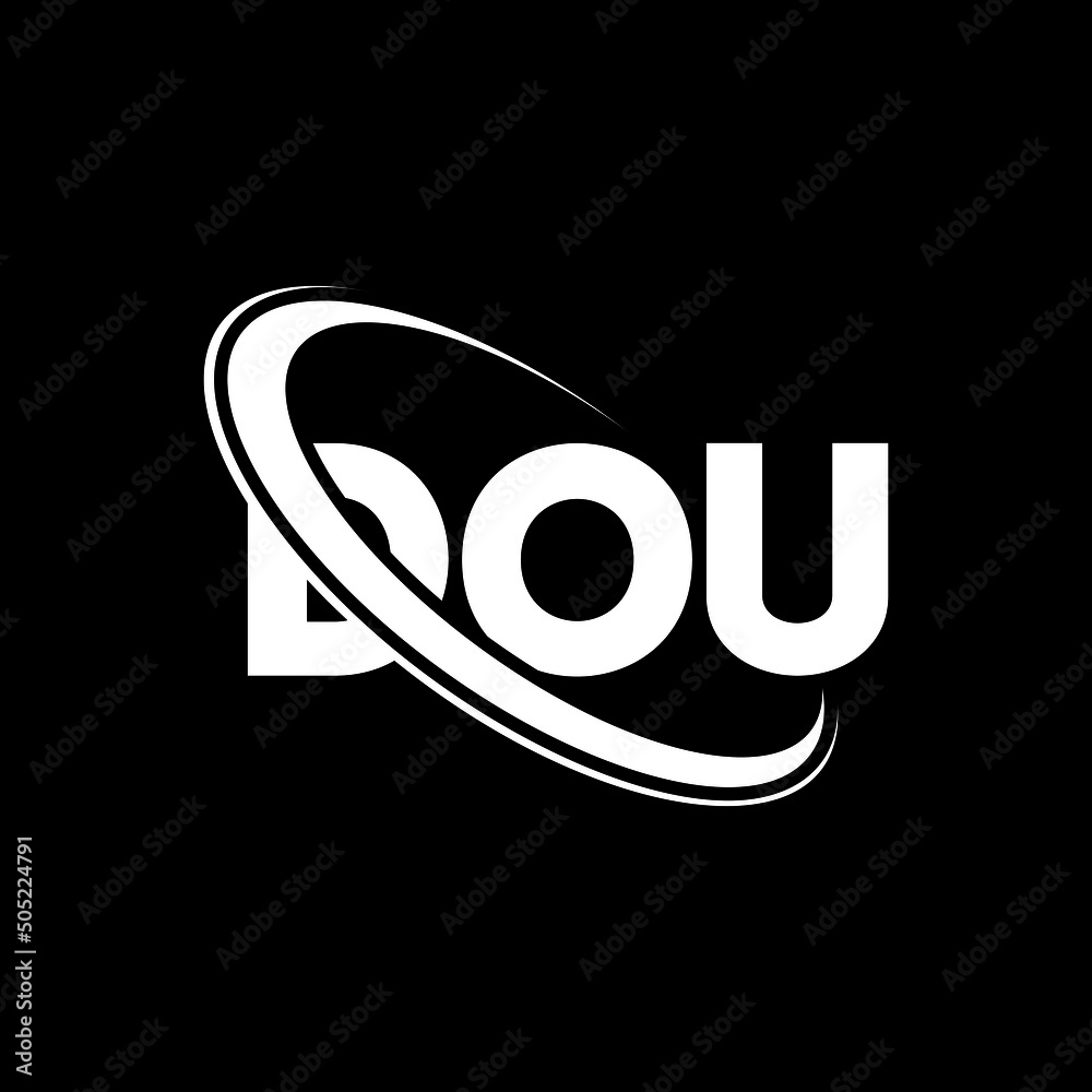 DOU logo. DOU letter. DOU letter logo design. Initials DOU logo linked ...