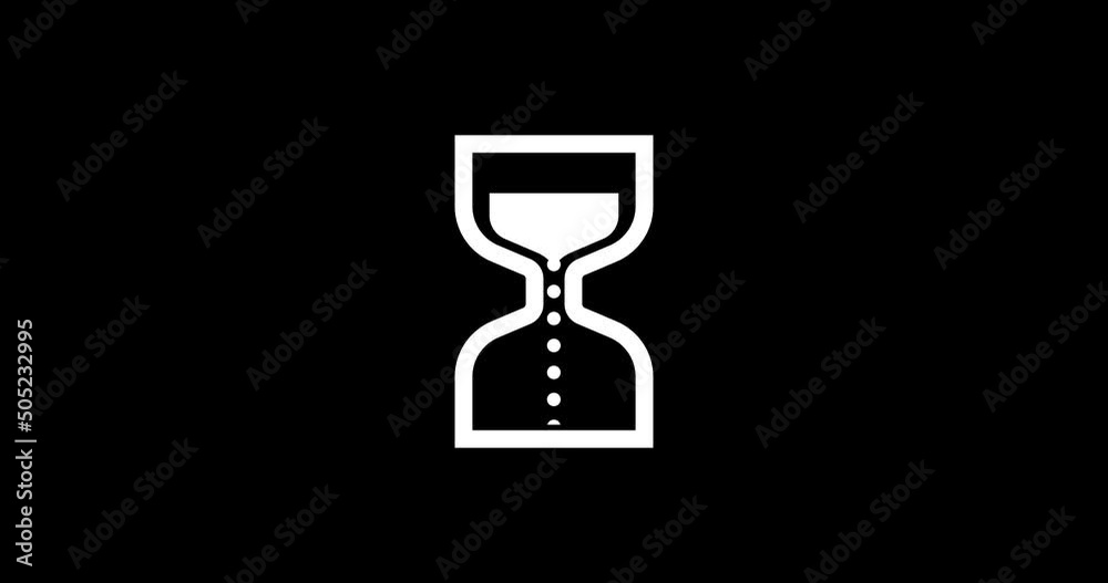 Vidéo Stock Hourglass Loading Cursor animation loop animation ...