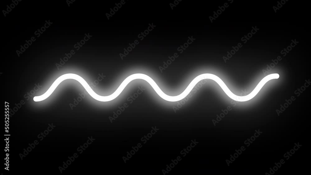 Simple Loopable trendy squiggle line animation in 4K 60 fps high ...
