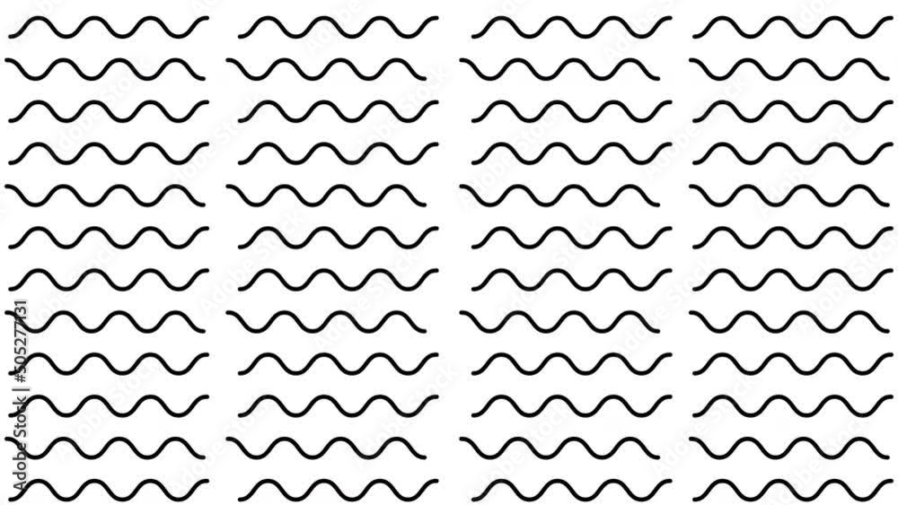 Trendy minimal style loopable zig-zag smooth line animation background ...
