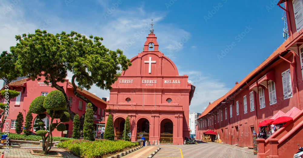 Malacca Malaysia 29th April 2022: Christ Church, Malacca is an 18th ...