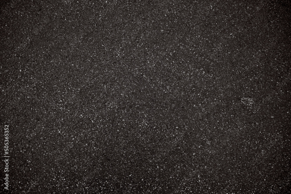 The texture of black asphalt in Germany. Black asphalt with white ...