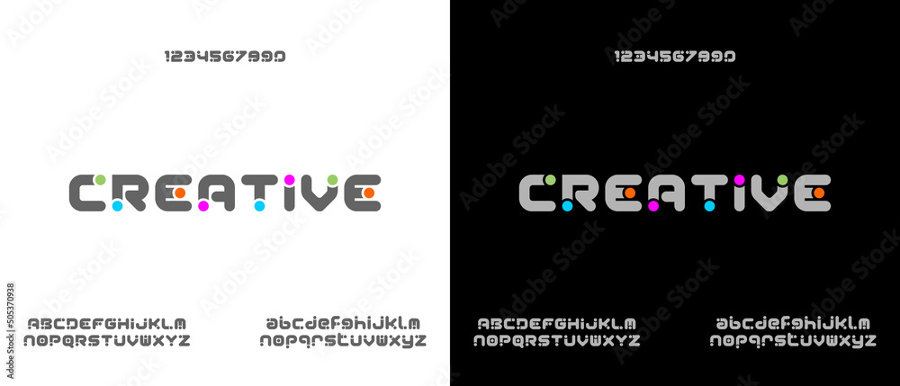 Modern creative alphabet font. typography urban style fonts for ...