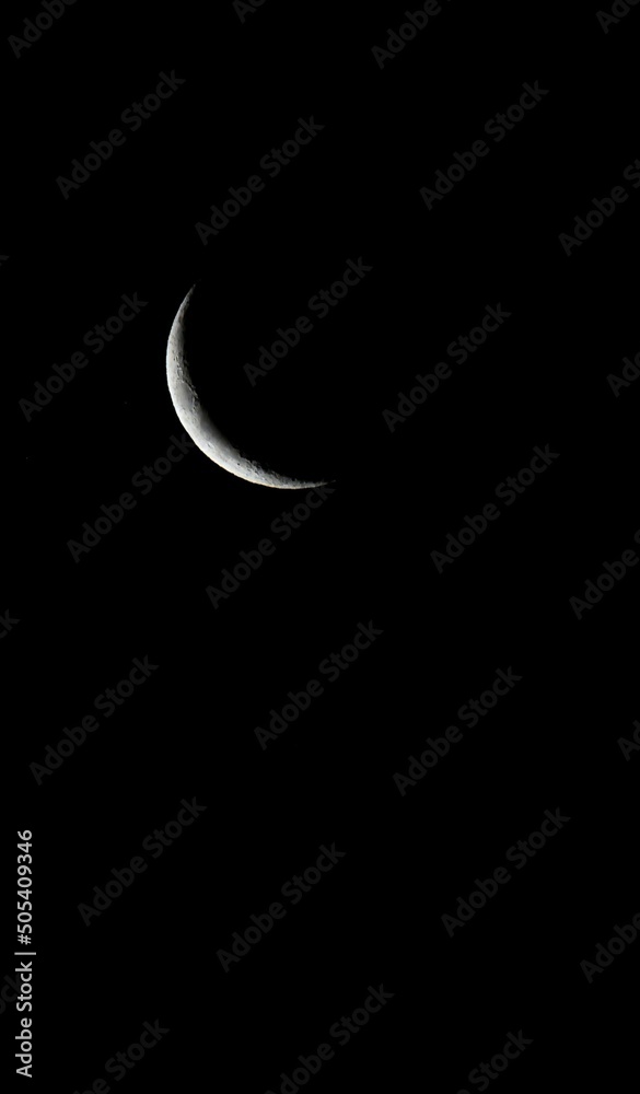 Early Moon Stock Photo | Adobe Stock