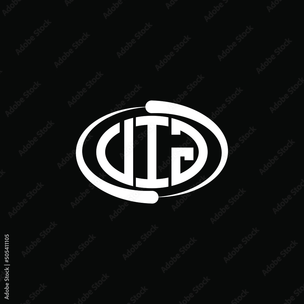 DIJ letter logo design on white background. DIJ creative initials ...