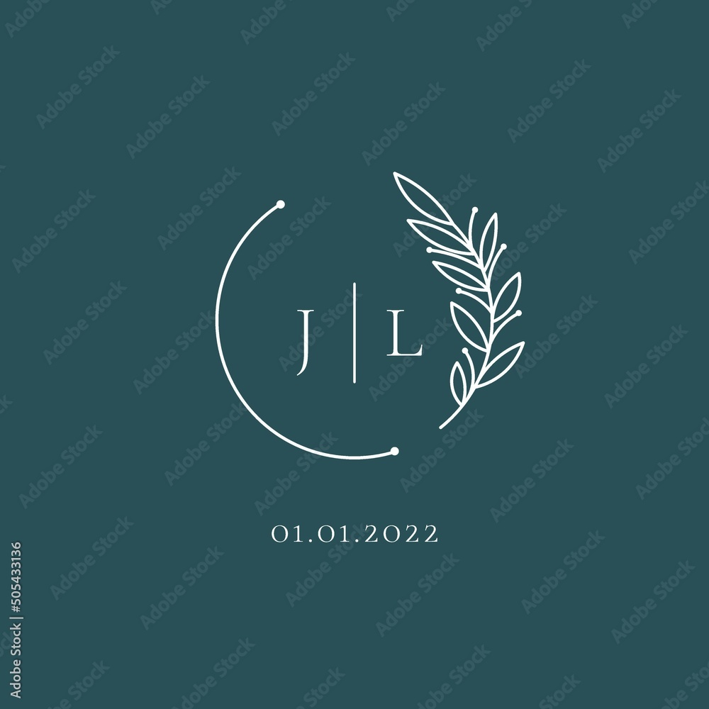 Initial letter JL wedding logo design ideas Stock Vector | Adobe Stock