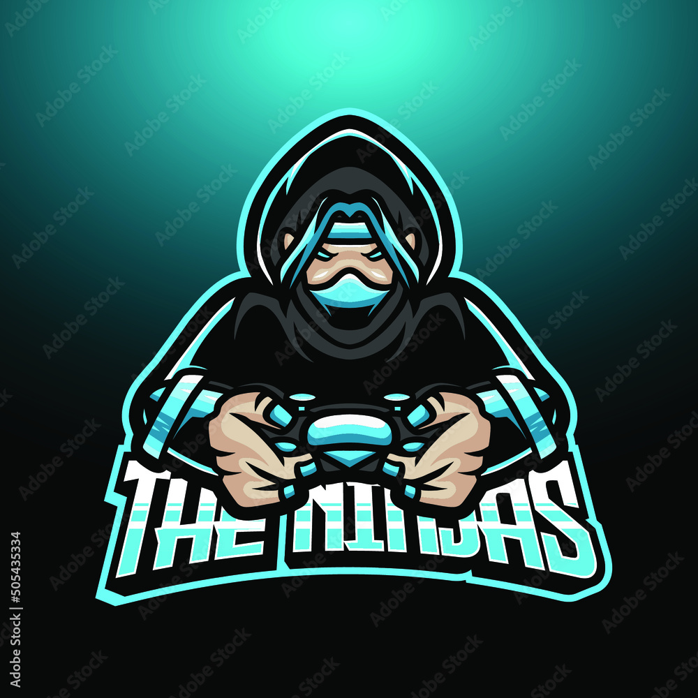 Ninja, Samurai, Japanese Fighter E-Sport Gaming Logo, Mascot, and ...