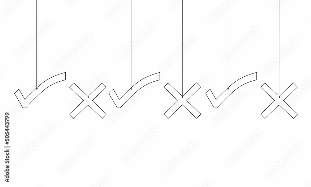 Continuous line drawing of checklist, business growth, check, list ...