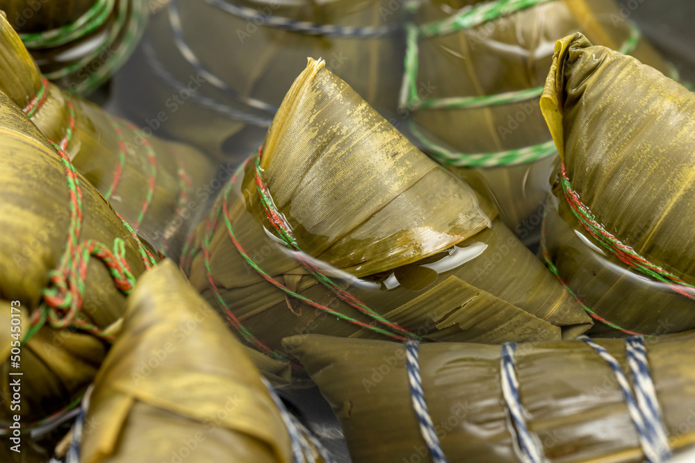 Zongzi is a traditional Chinese snack Stock Photo | Adobe Stock