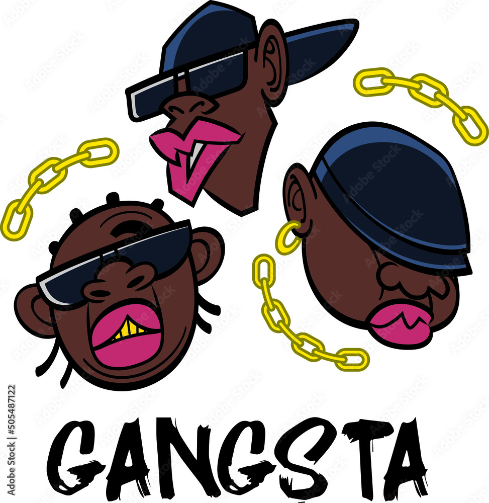 Gangsta - images of African American men. Bandits, gangsters, criminals ...