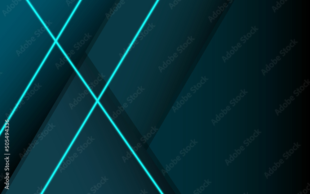 Green turquoise and blue background vector overlay layer on dark space ...