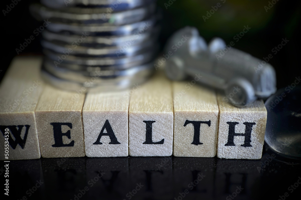 wealth spellings isolated. Stock Photo | Adobe Stock