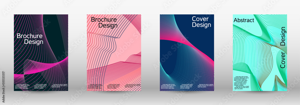 Artistic covers design. A set of modern abstract covers. Modern design ...
