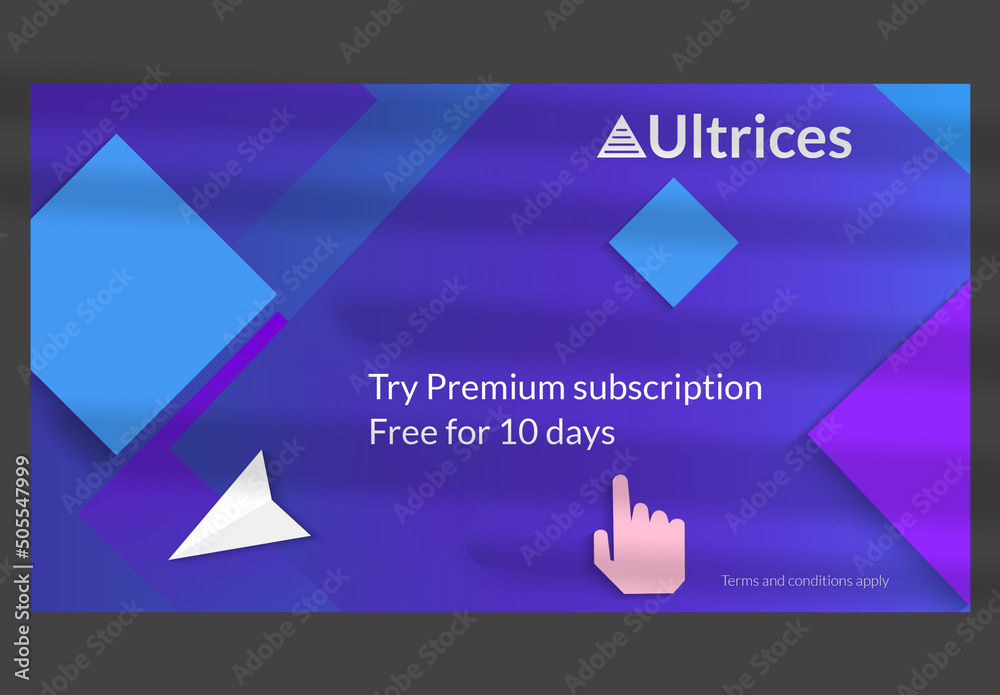 Slideshow Ad Layout with Vanishing Gradient Stock Template | Adobe Stock