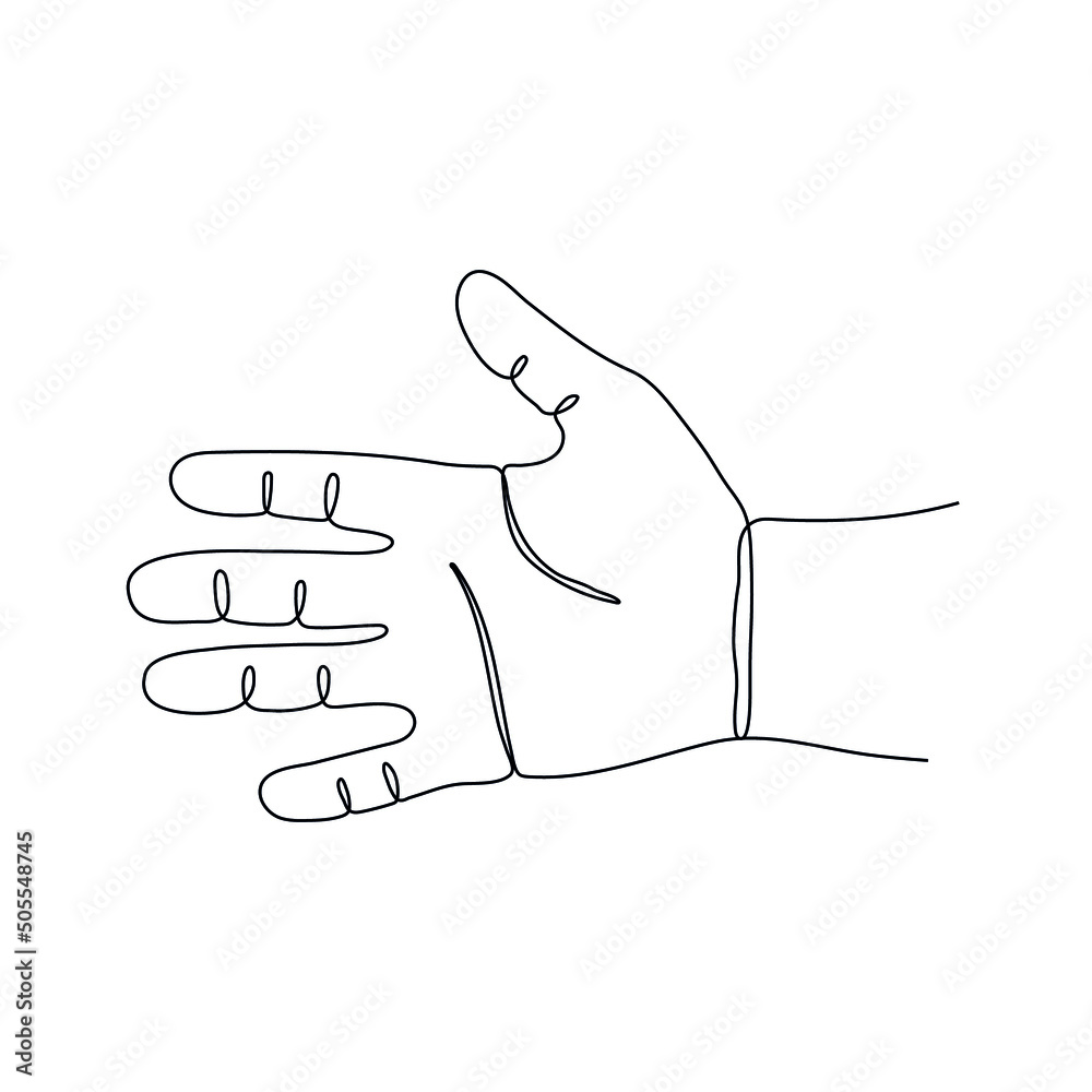 Wrist. Palm gesture. Different position of the fingers. Sign and symbol ...