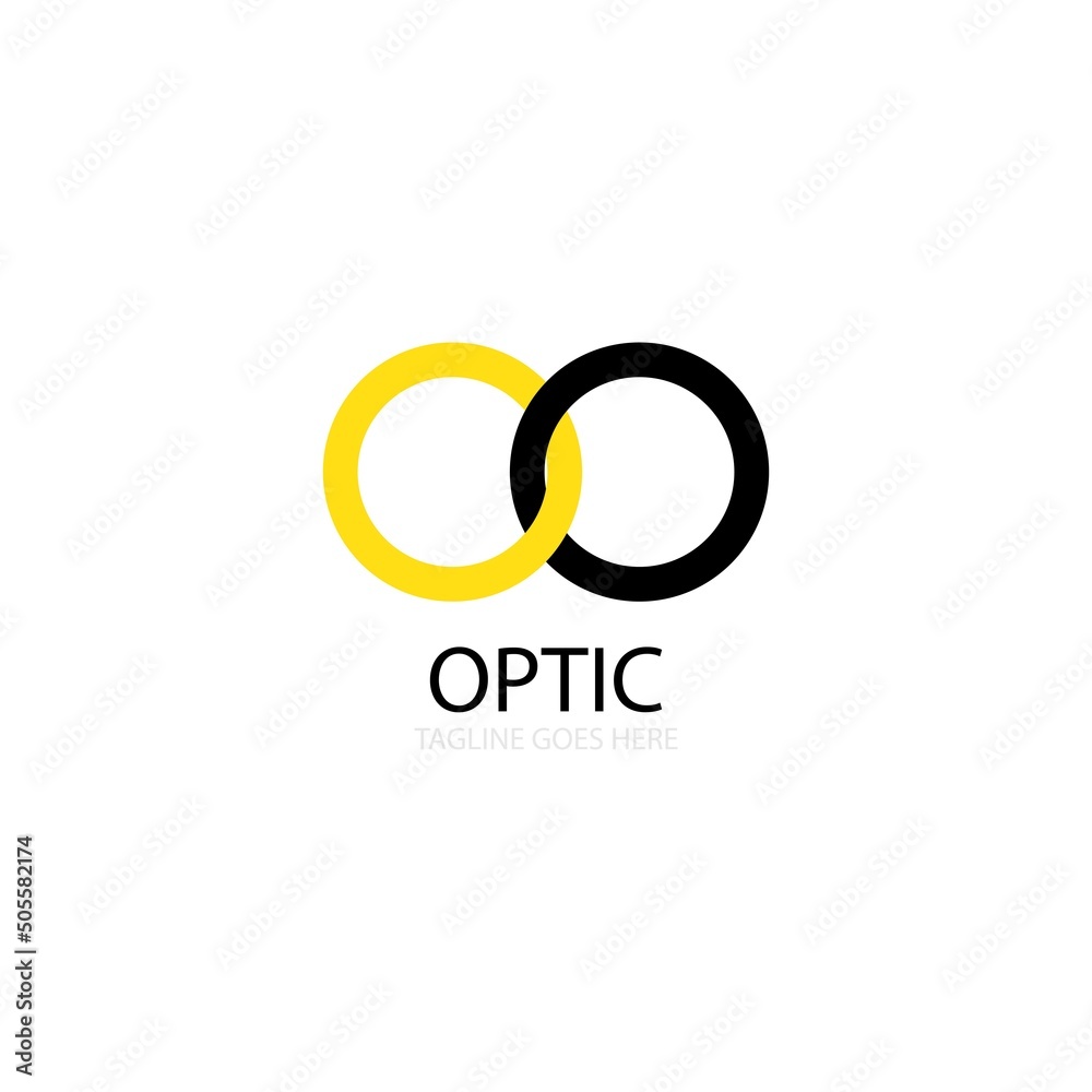 Optic icon logo free vector Stock Vector | Adobe Stock