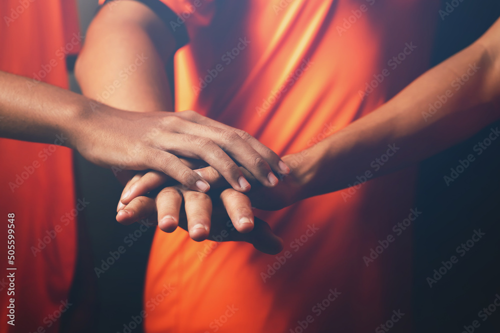The handshake between the two men represents a mutual agreement ...