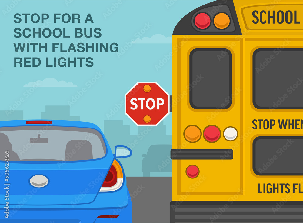Safe Driving Rules And Tips School Bus Stop Rules Stop For A Bus With Safe Driving Rules And Tips School Bus Stop Rules Stop For A Bus With