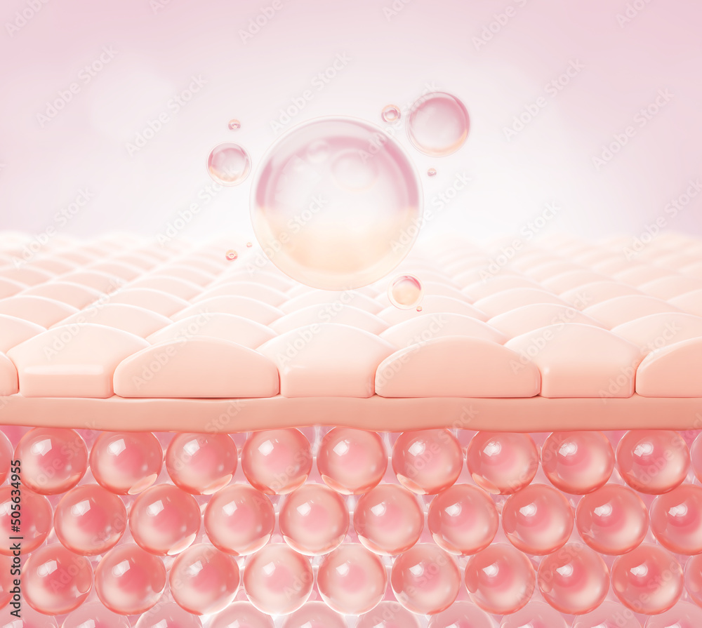 Cosmetic serum Oil drop on skin cell, Skin Repair, moisturizer ...