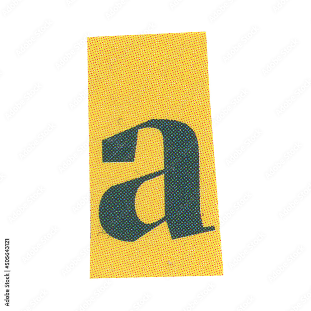 letter o magazine cut out font, ransom letter, isolated collage ...