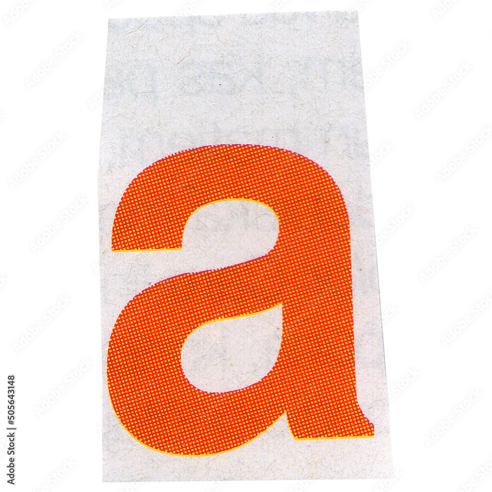 Foto de letter o magazine cut out font, ransom letter, isolated collage ...