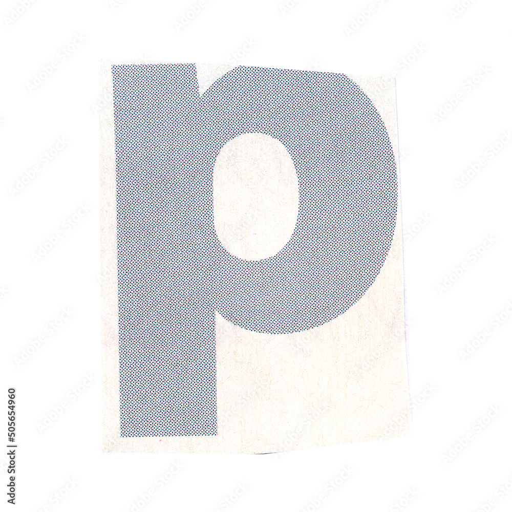 letter p magazine cut out font, ransom letter, isolated collage ...