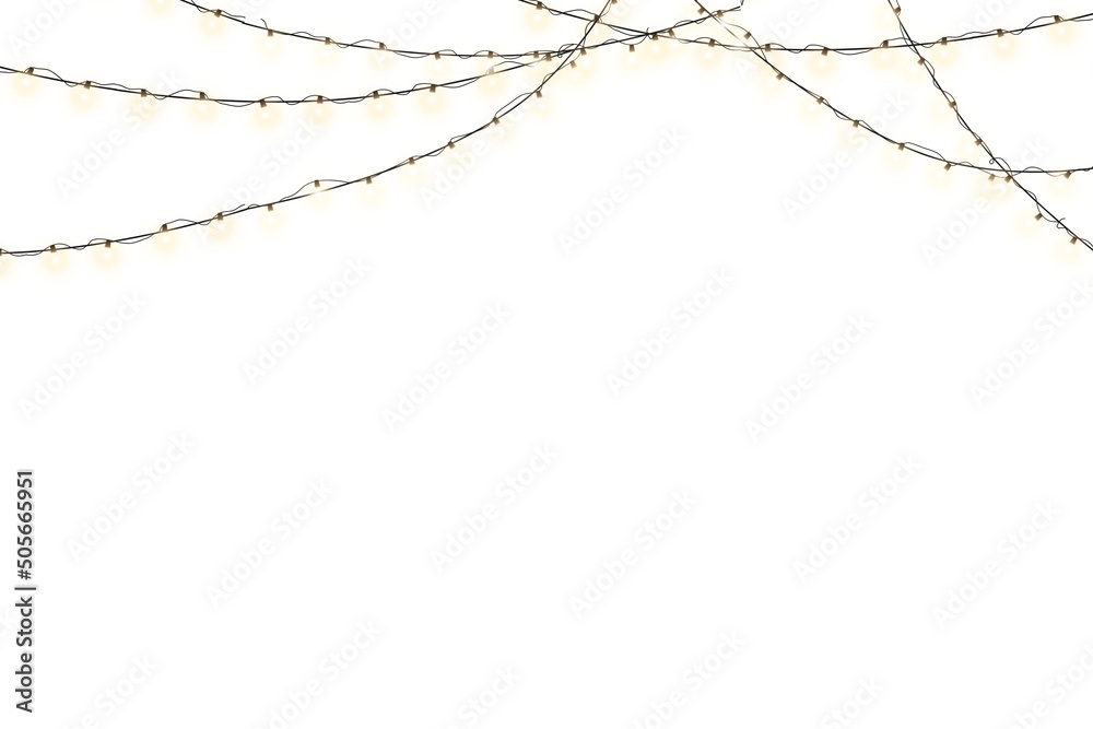 Fairy lights overlay, Christmas New Year lights, string lights ...